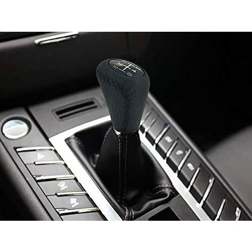 Lunsom PU ギアシフトノブ5速シフトノブゼネラルオートマニュアルカー (黒ステッチ) : FREE-Store - 通販 - Yahoo!ショッピング