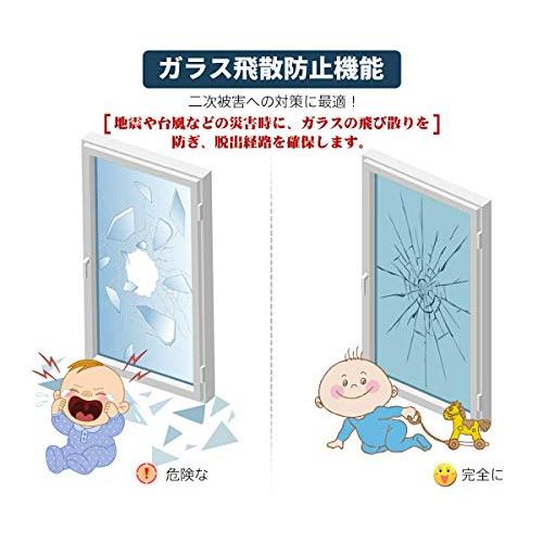 KTJ 窓用フィルム ガラス飛散防止 窓断熱/遮熱シート マジックミラーフィルム 目隠しシート UV/紫外線カット 日差し対策 窓ガラス 防犯フ :f6e9fd4869d:FREE-Store ...