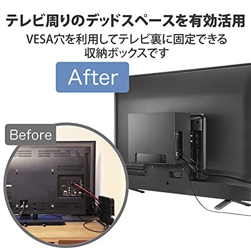 エレコム TV用アクセサリ TV裏収納ボックス ブラック AVD-TVRBOX01BK : f9c1480785f : FREE-Store - 通販 - Yahoo!ショッピング