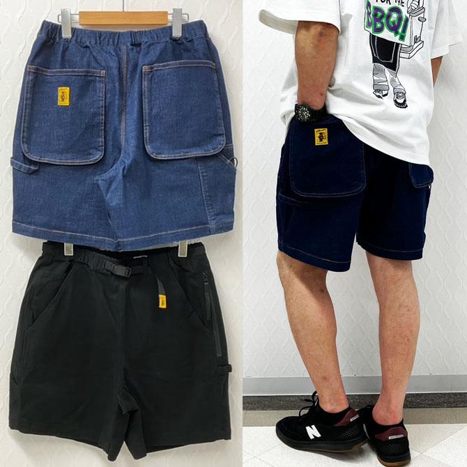 COB MASTER COBMASTER ストレッチ ツイル & デニム ペインター ショーツ ☆ コブマスター ハーフパンツ メンズ 男女兼用 ユニセックス ハーパン : Free Way ...