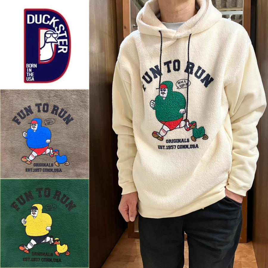 COB MASTER（コブマスター） DUCKSTER ランニング オジサン 裏起毛 プル パーカー ☆ ダックスター メンズ 男女兼用 ...