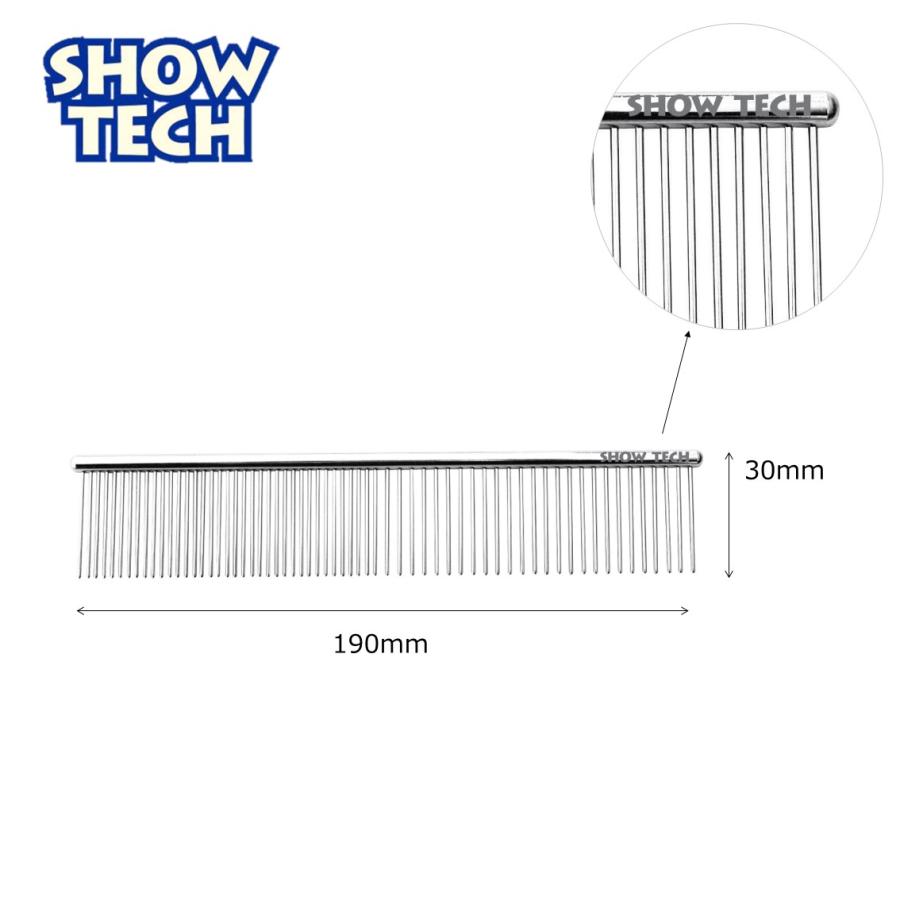 SHOW TECH コーム くし 犬 猫 櫛 トリミング グルーミング ペット用 トリマー SHOWTECH ショーテック Proコーム 19cm FREEBIRD フリーバード : FREE ...