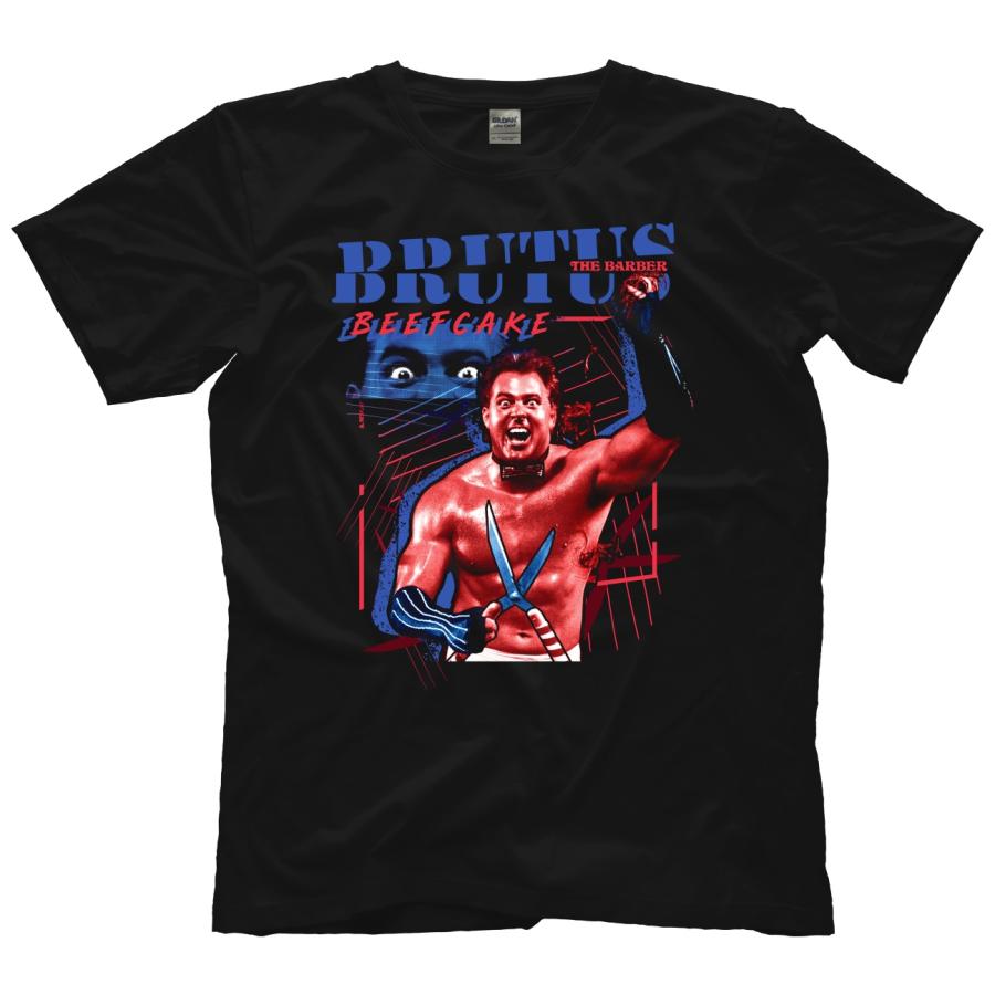 “バーバー” ブルータス・ビーフケーキ Tシャツ「"The Barber" BRUTUS BEEFCAKE Cut Up Tシャツ」（ボディ色 ...