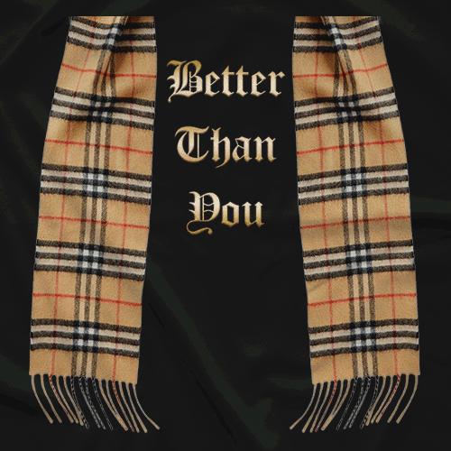 MJF Tシャツ「MJF Scarf バーバリー風チェック柄（ノバチェック柄）マフラー Tシャツ」アメリカ直輸入Tシャツ（並行輸入品）AEW ...