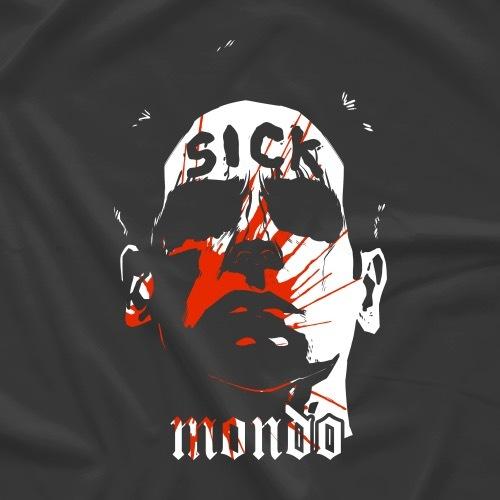 ニック・モンド Tシャツ「"Sick" NICK MONDO Blood Icon クルーネック Tシャツ（チャコールグレー）」アメリカ直輸入 ...