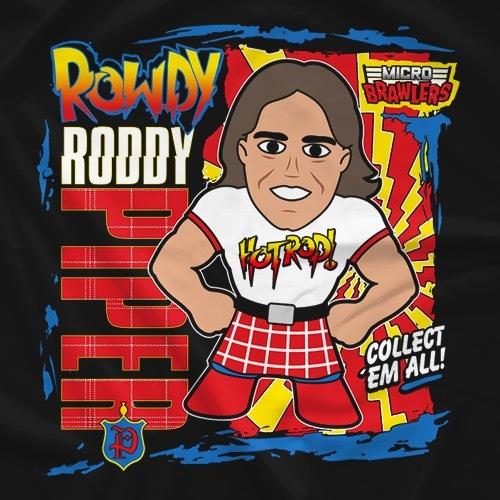 ロディ・パイパー Tシャツ「ROWDY RODDY PIPER Micro Brawlers Tシャツ」アメリカ直輸入プロレスTシャツ《日本未 ...