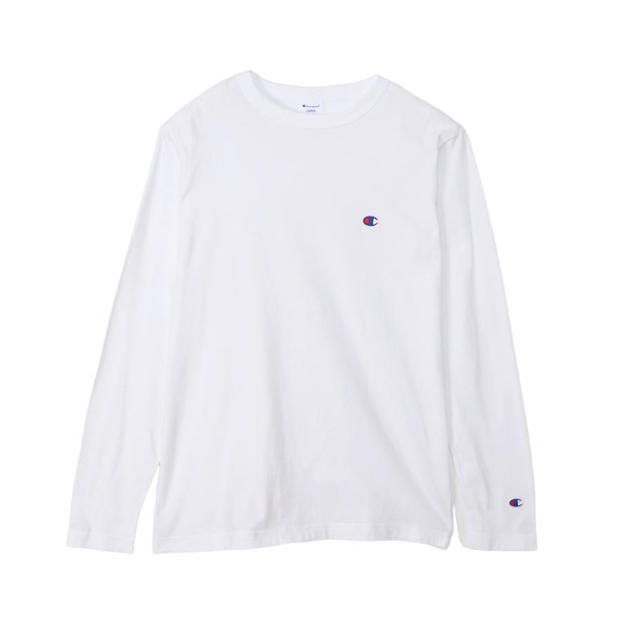 Champion champion チャンピオン ロングスリーブ ワンポイント Tシャツ コットン USA 長袖 バインダーネック C3-Y428 メンズ レディース 人気 : フリーダム ...