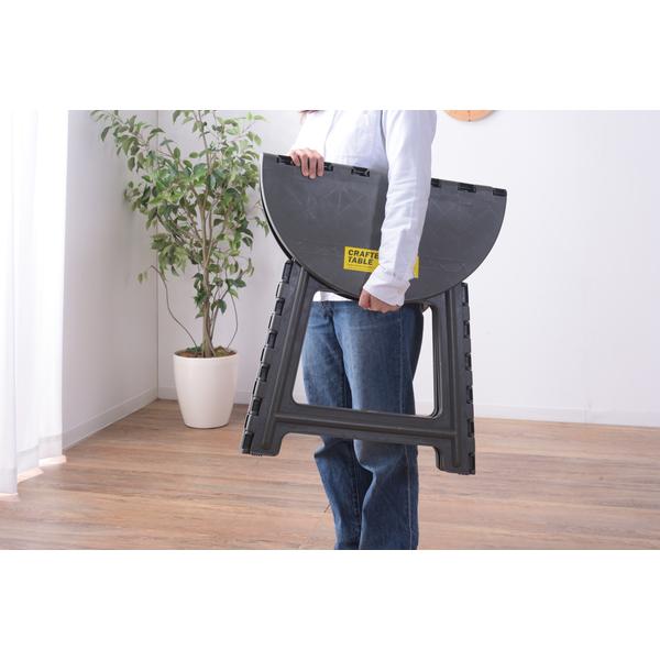 東谷 東谷 クラフターテーブル サークル LFS-414BK W58×D58×H46 2.5kg 完成品 : フリーダムズ - 通販 - Yahoo!ショッピング