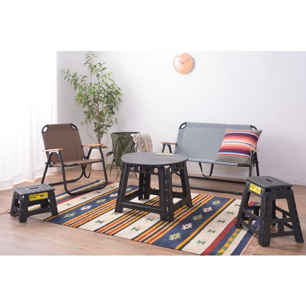 東谷 東谷 クラフターテーブル サークル LFS-414BK W58×D58×H46 2.5kg 完成品 : フリーダムズ - 通販 - Yahoo!ショッピング