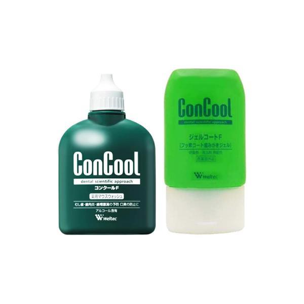 セット販売 ウェルテック コンクール F 100ml + ジェルコート F 90g 医薬部外品 洗口液 薬用 マウスウォッシュ フッ素コート歯みがきジェル 薬用歯磨剤 ...