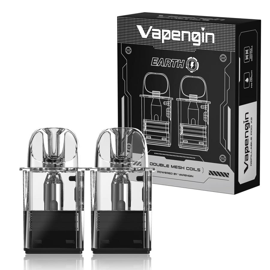 ベイプエンジン アース VAPENGIN EARTH リキッドチャージ ターボモード搭載 電子タバコ 使い捨て 2個入 (交換カートリッジ 1 ...