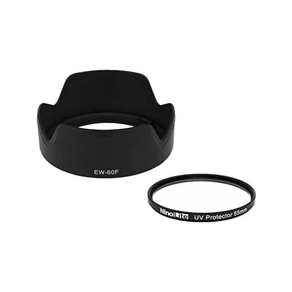 NinoLite 2個セット EW-60F、EF-M18-150mm F3.5-6.3 IS STM 対応レンズフード + (黒) : fjia-woc31t3jd50034 : フリージア ...