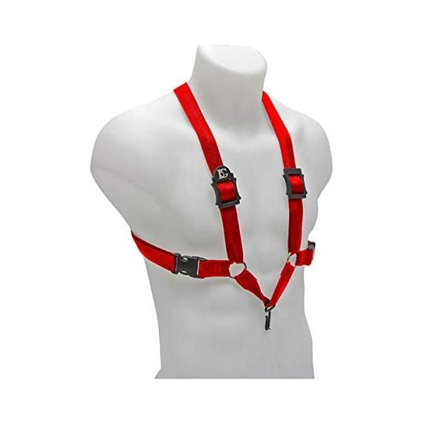 BG HARNESS（ハーネス） ストラップ アルト/テナー/バリトン サクソフォーン サイズ（MEN）メタルフック S409M (赤 ...