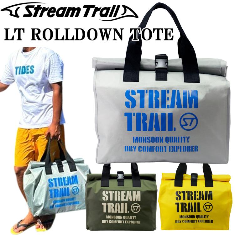 STREAM TRAIL STREAMTRAIL ストリームトレイル ライト ロールダウントートバッグ LT. ROLLDOWN TOTE 軽量簡易防水素材 サブバック 大容量ハンドバック ...