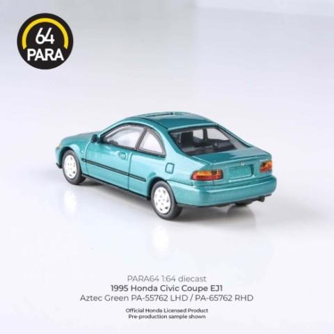 新品 PA-65762 PARA64 1/64 ホンダ ホンダ シビック クーペ EJ1 1995 アズテックグリーン RHD : 0092999657624 : ブーストギア ヤフー店 ...