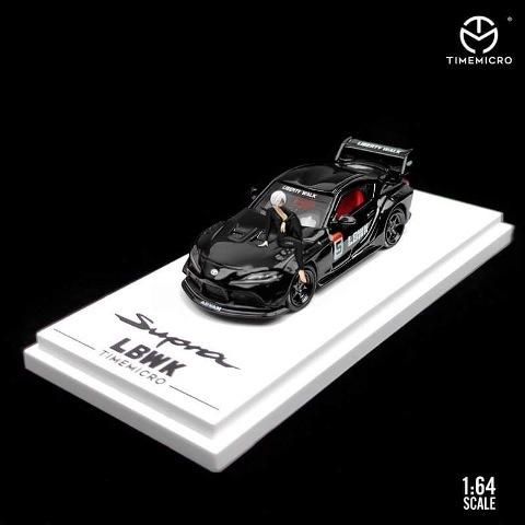 新品 TM Time Micro 1/64 トヨタ LBWK スープラ Toyota Supra A90 ブラック #5 限定 フィギュア付き ...