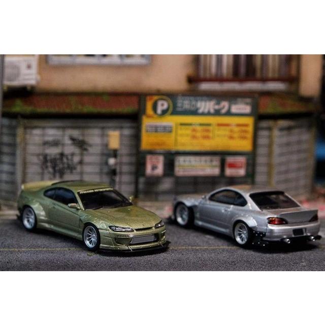 新品 Street Weapon 1/64 日産 シルビア NISSAN Slivia S15 Rocket Bunny Jade green ...