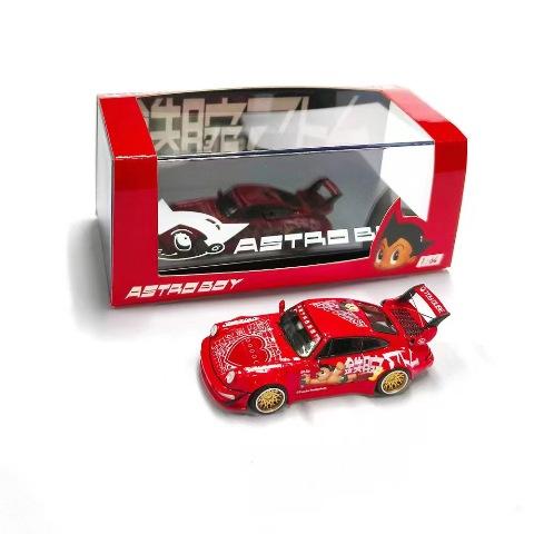 新品 ToyQube & DPLS Astro Boy 1/64 ポルシェ 911 Porsche RWB 964 WildBody レッド ...