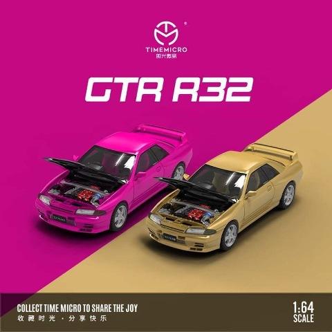 予約 TM Time Micro 1/64 日産 スカイライン NISSAN Skyline GT-R GT-R GTR R32 Rose ...