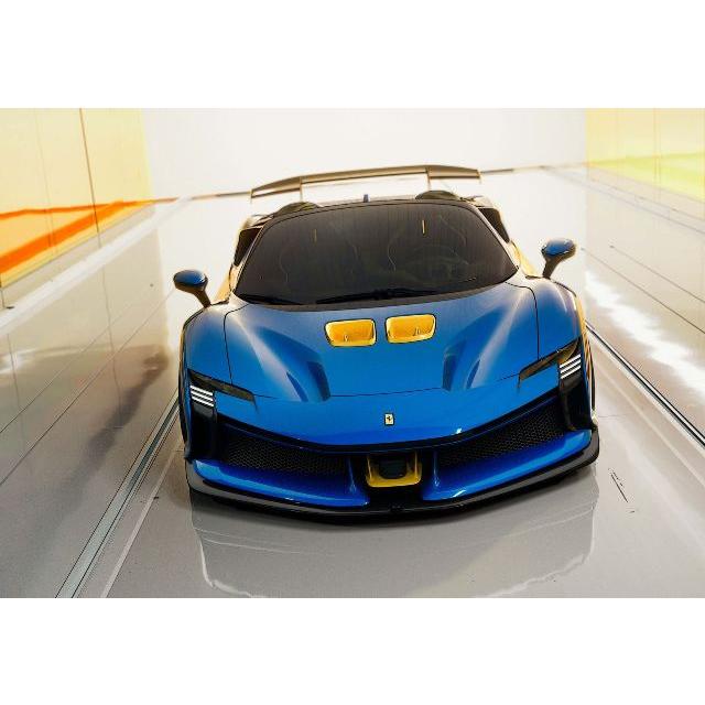 新品 P18238AV BBR 1/18 フェラーリ Ferrari SF90 XX Spider Dino Light Blue And ...