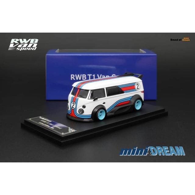 新品 miniDream 1/64 フォルクスワーゲン ワーゲンバン VW T1 RWB Van Speed Martini #2 ...