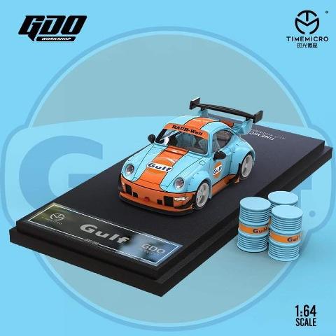 新品 GDO x TM Time model 1/64 Qスケール ポルシェ RWB 993 GULF ドラム缶付き :9230906050361:ブーストギア ヤフー店 - 通販 ...