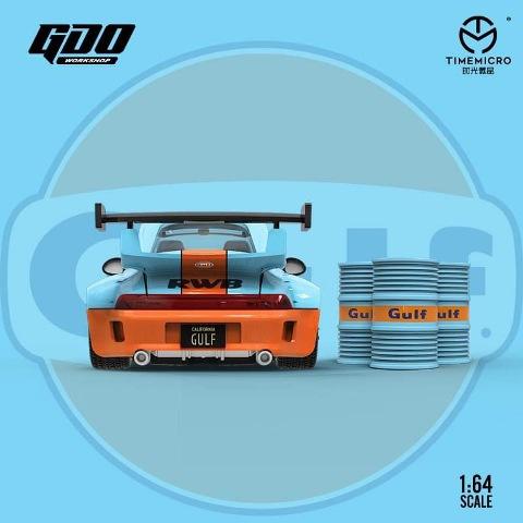 予約 GDO x TM Time model 1/64 Qスケール ポルシェ RWB 993 GULF ドラム缶付き :9230906050361:フリースタイル-ホビーヤフー店 - 通販 ...