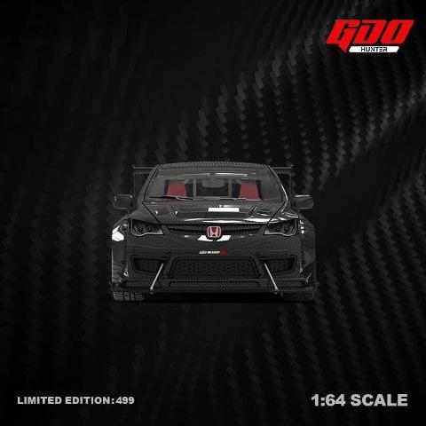 新品 Time Micro TM X GDO 1/64 ホンダ シビック Honda Civic MUGEN RR Full carbon fiber black フィギュア付き : ブースト ...