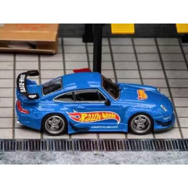 新品 Star Model 1/64 ポルシェ Porsche Rauh-Welt RWB 993 GT Wing Blue Rauh ...