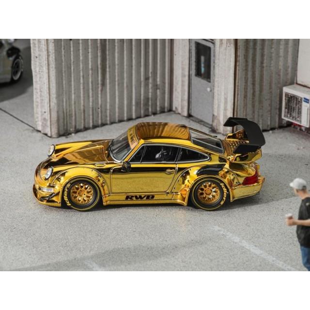 新品 Star Model 1/64 ポルシェ Porsche Rauh Welt RWB 964 GT Wing Gold 限定 699台 ...