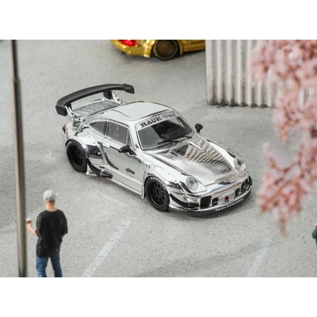 新品 Star Model 1/64 ポルシェ Porsche Rauh Welt RWB 993 GT Wing Silver 限定 699 ...