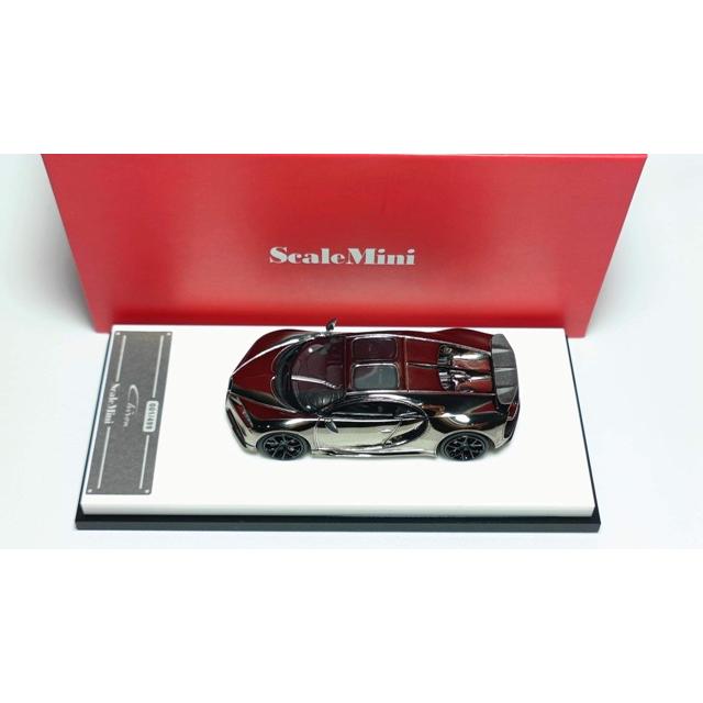 予約 ScaleMini 1/64 ブガッティ シロン Bugatti Chiron Chrome gun black : ブーストギア ...