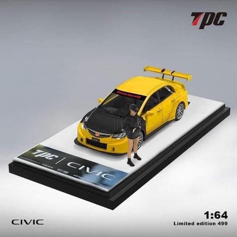 予約 TPC 1/64 ホンダ シビック Honda Civic Type-R FD2 Yellow Carbonボンネット フィギュア付き : ブーストギア ヤフー店 - 通販 ...