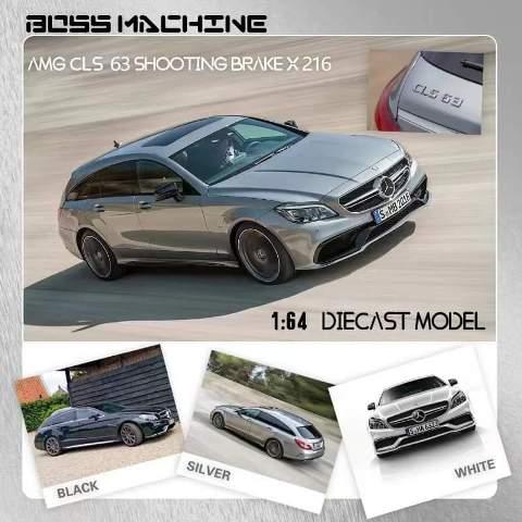 新品 Boss Machine BM 1/64 CLS 63 AMG Shooting Break hunting car 2nd generation Mk2 X218 White 限定 ...