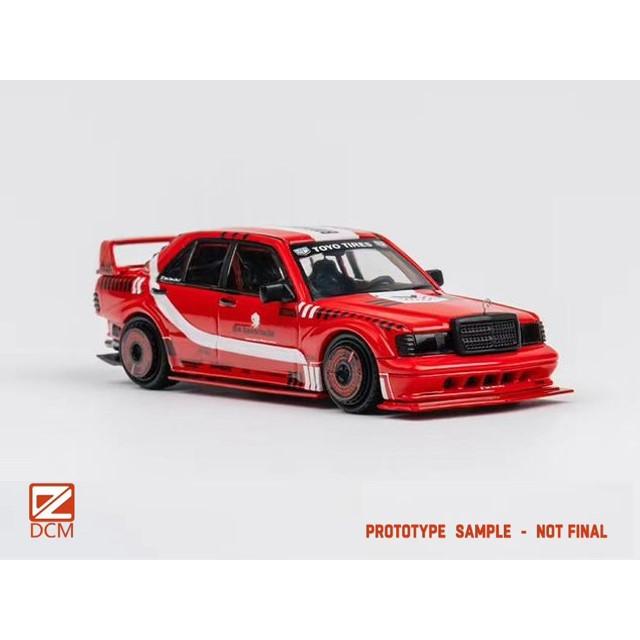 新品 DCM 1/64 メルセデス ベンツ Mercedes Benz 190E modified car 改造 Red 限定499台 ...