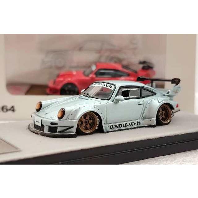 予約 Qidian Model 1/64 ポルシェ RWB 930 GT Wing Lowride Light Blue : ブーストギア ...