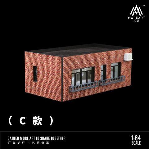 新品 MO941112 MoreArt 1/64 BUILDING BLOCK SCENE MODEL ビル ジオラマ C version ...