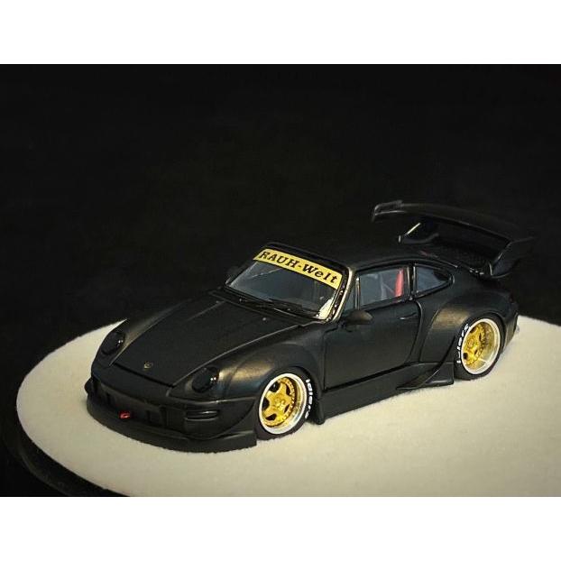 新品 PGM-640312-2 PGM 1/64 RWB 993 Matte Black Gold Wheel フル開閉 Luxury ...