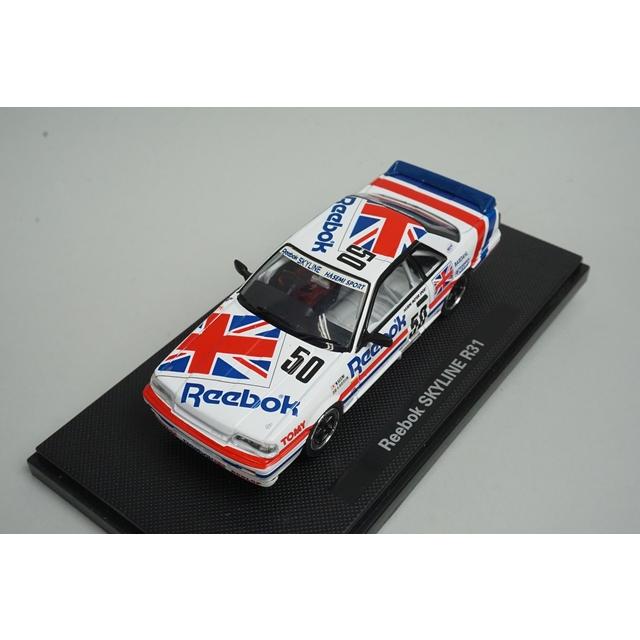 1/43 エブロ 20558 日産 NISSAN Reebok SKYLINE R31 #50 : ブーストギア ヤフー店 - 通販 ...