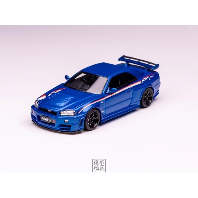 予約 Cars' Lounge 1/64 日産 Skyline GT-R R34 NISMO Z-TUNE Nismo Edition Bayside Blue : ブーストギア ヤフー店 ...