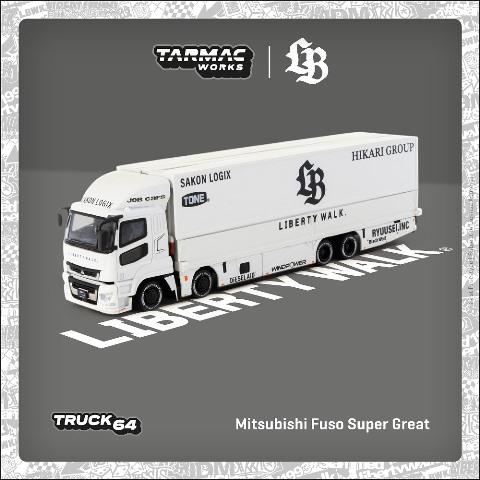 予約 T64T-TL001-LBW Tarmac Works 1/64 三菱 Mitsubishi Fuso Super Great LB ...