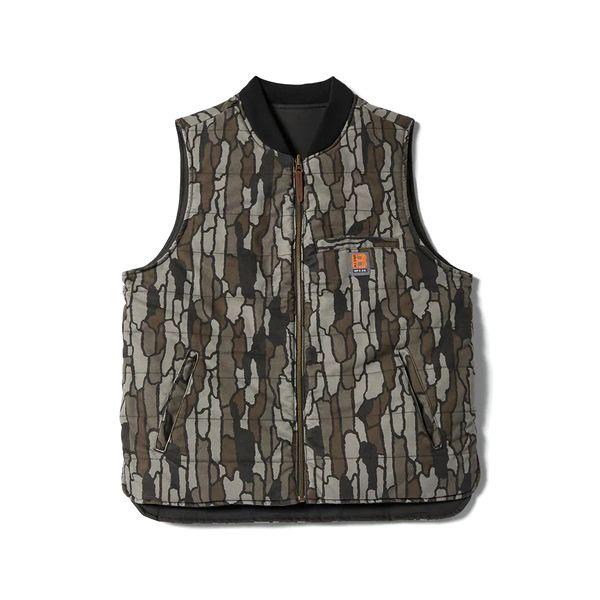 BRIXTON BRIXTON/ブリクストン BUILDERS ABRAHAM REV VEST/リバーシブルベスト 03412・BARK ...