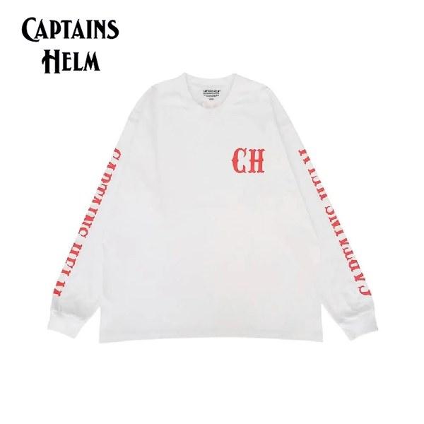 Captains Helm CAPTAINS HELM/キャプテンズヘルム #LOCALS LOGO LS TEE/ロングスリーブTシャツ CH25-SP-T02・WHITE ...