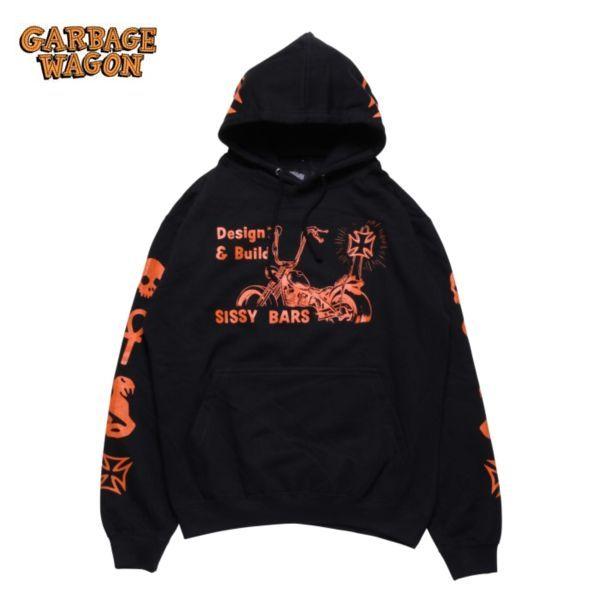 GARBAGE WAGON x TRADITION CYCLES/ガベージワゴン SISSY BAR PULLOVER HOODIE ...