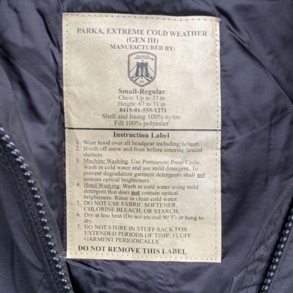 U.S MILITARY / BAF LEVEL 7 E.C.W.C.S PRIMALOFT JACKET レベル7プリマロフトジャケット ...