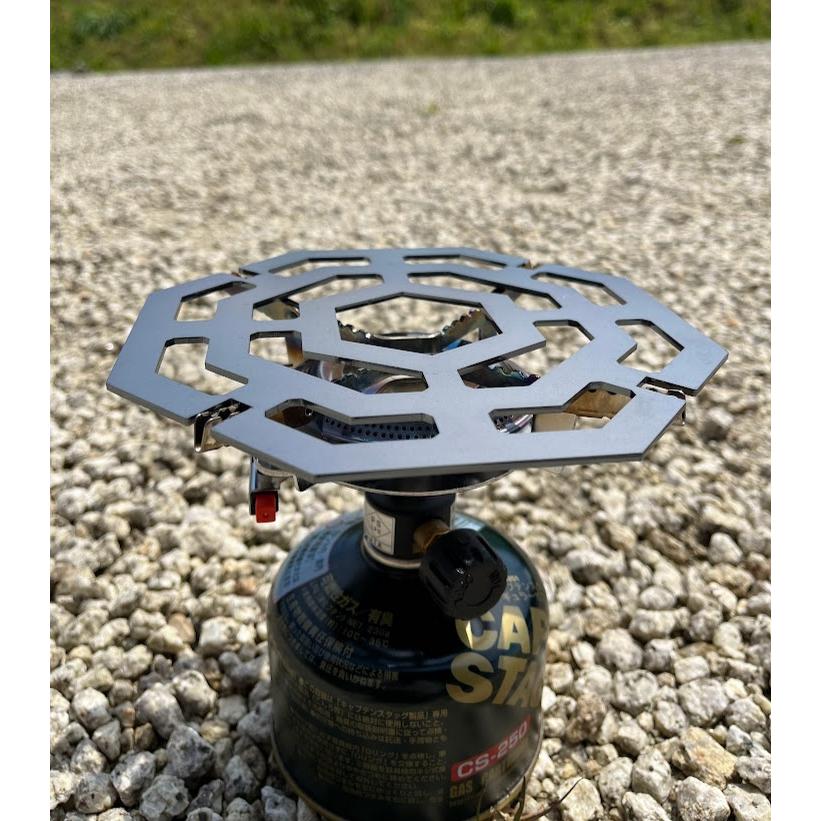 キャプテンスタッグ 小型ガスバーナー シングルバーナー M-7900 用 五徳 鉄 （8角形タイプ） : Free works - 通販 - Yahoo!ショッピング