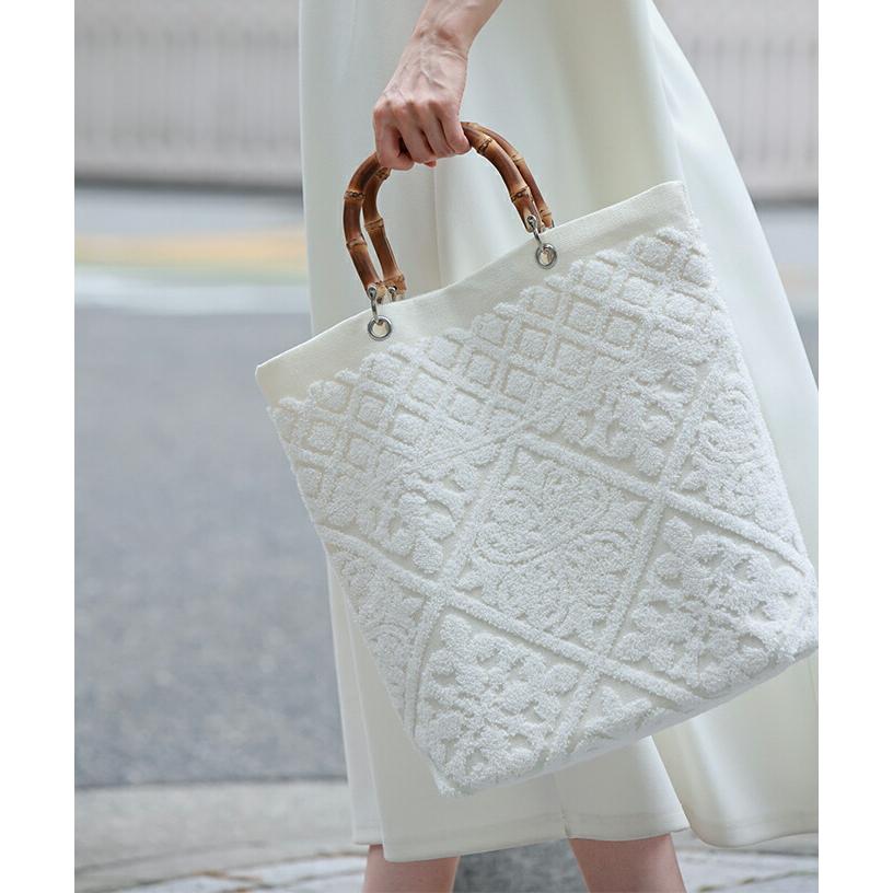 ヨーロッパの風感じるタイル柄 バンブートートバッグ : CAWAII - 通販