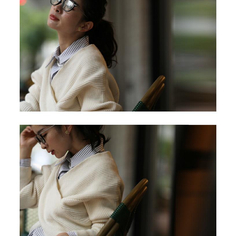 cawaii Sから3L対応 重ね着を楽しむ スタイルアップニット :w60060ps:CAWAII - 通販 - Yahoo!ショッピング