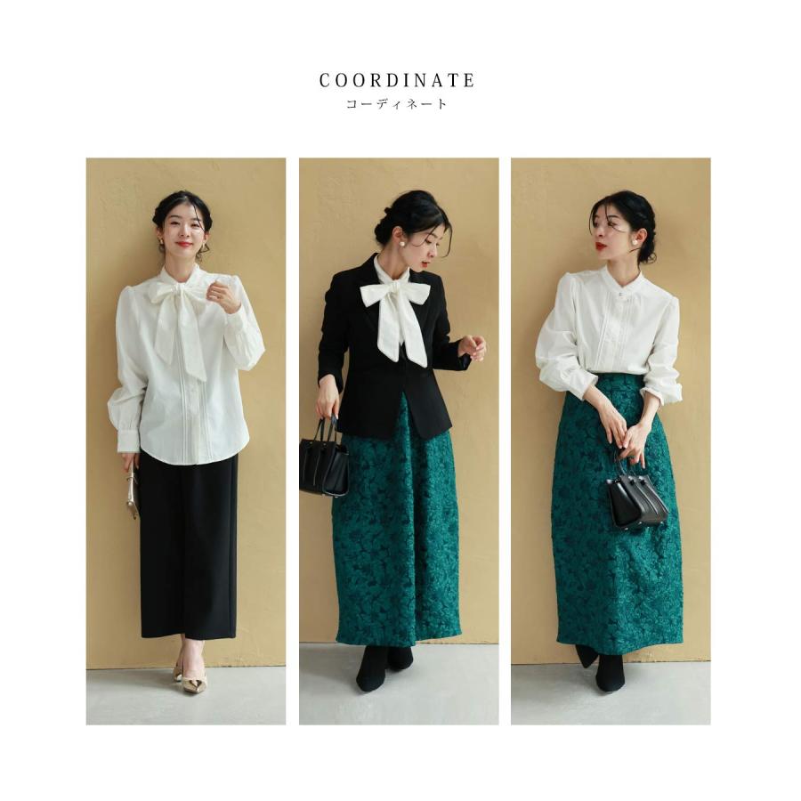 SからL対応 TPOを選ばない万能クラシカルブラウストップス リボン付き : CAWAII - 通販 - Yahoo!ショッピング