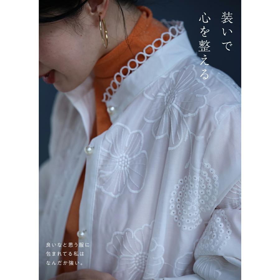 SからL対応 春一番 私が始まるとっておき花刺繍ロングワンピース